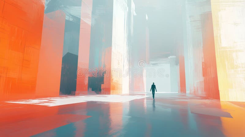 Futuristic Abstract Concept Art Representing a Vision of Tomorrow S ...