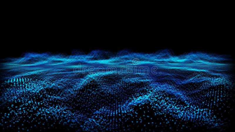 Futuristic Abstract Waveform Audio Music Oscillation, Visualization of ...
