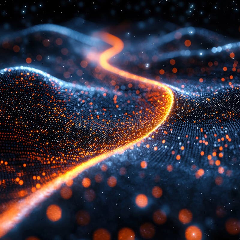 Futuristic Abstract Design with Bright Colorful Elements Stock Image ...