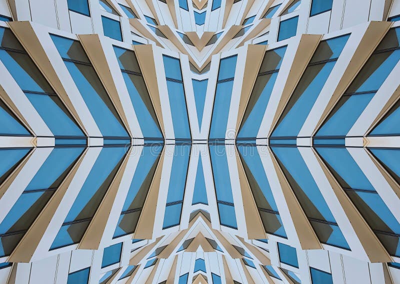 Futuristic Abstract Design with Geometric Shapes with Reflection Stock ...