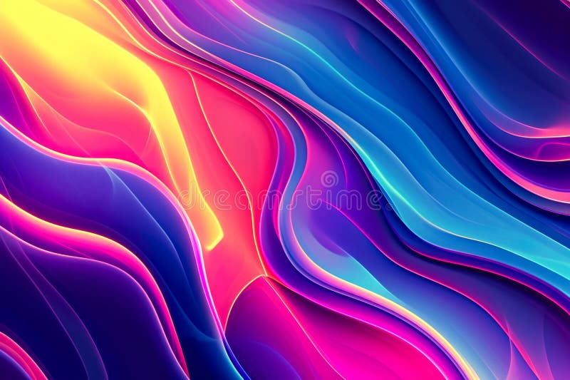 Futuristic and Abstract Design with Vibrant Gradients Stock Image ...