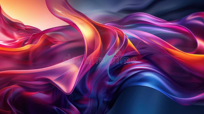 Futuristic Abstract Design with Vibrant Gradients and Seamless Shapes ...