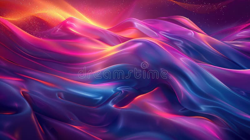 Futuristic Abstract Design with Vibrant Gradients and Seamless Shapes ...