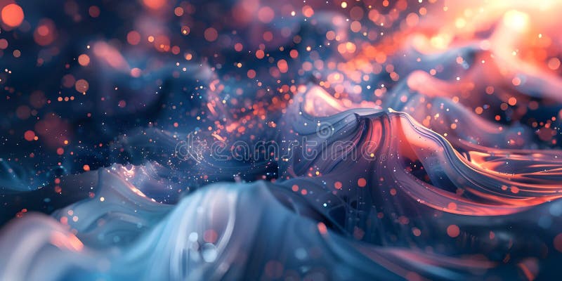 Futuristic Abstract Digital Art, Dynamic Digital Abstract Design ...