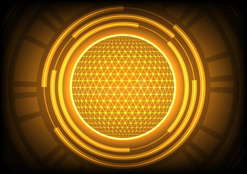 Futuristic Abstract Digital Cyber Visual Planet Network Communication ...