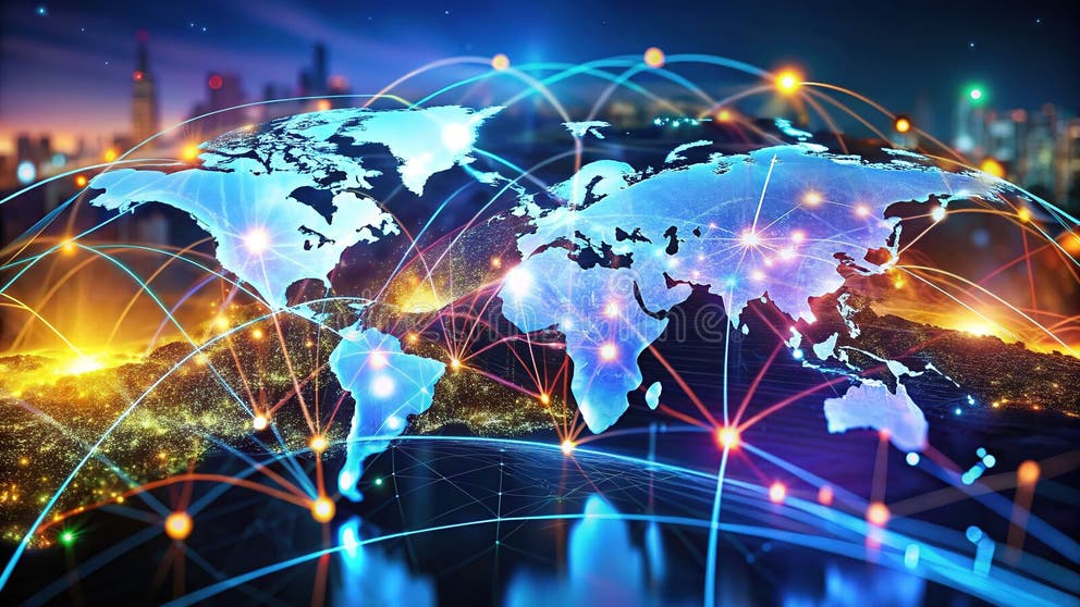 Technological Interconnection Stock Illustrations – 238 Technological ...