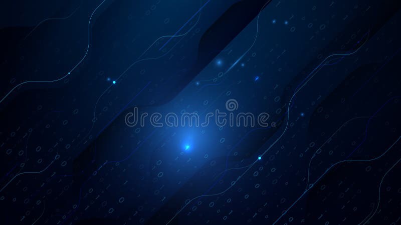 Futuristic Abstract Electronic Circuit Connection Technology Background ...