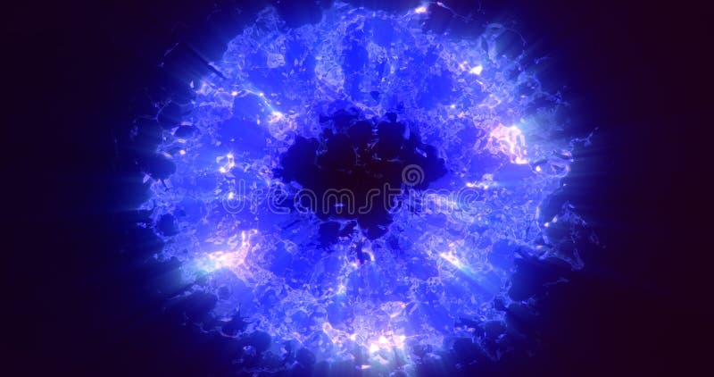 Futuristic Abstract Exploding Rings Circles Glowing Radiant Magical ...