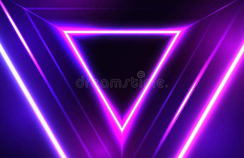 Futuristic Abstract Geometric Background with Glowing Electric Lines ...
