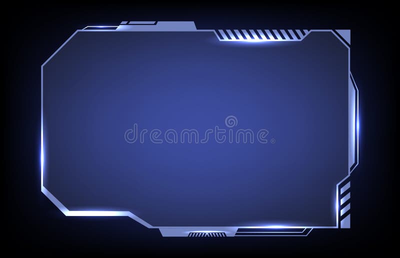 Abstract Hud Sci Fi Frame Template Layout Design Concept Background ...