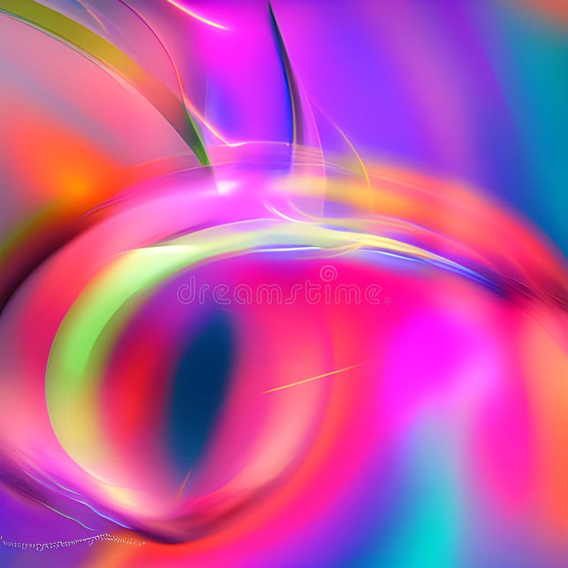 Futuristic Abstract Image Background, Colourful Cloud Smoke Random Line ...