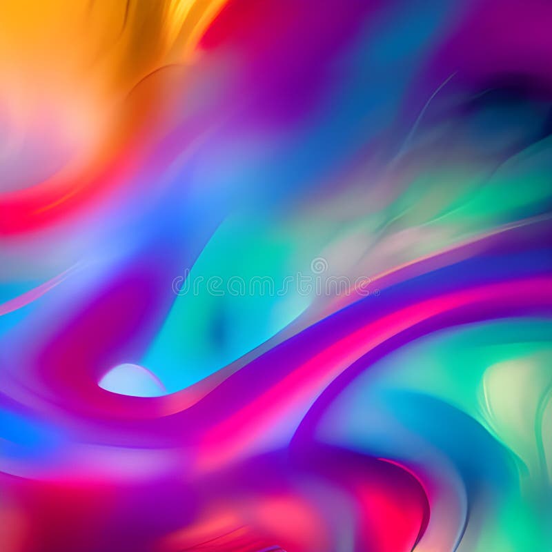 Futuristic Abstract Image Background, Colourful Cloud Smoke Random Line ...
