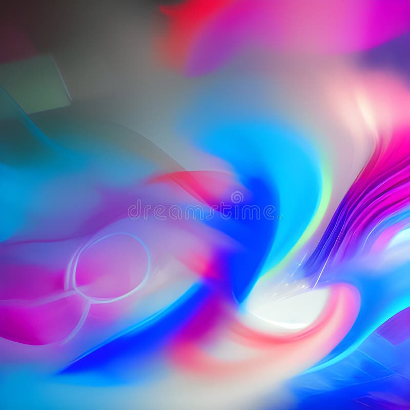 Futuristic Abstract Image Background, Colourful Cloud Smoke Random Line ...