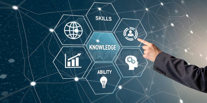 A Futuristic and Abstract Image Representing the Concept of Skills ...