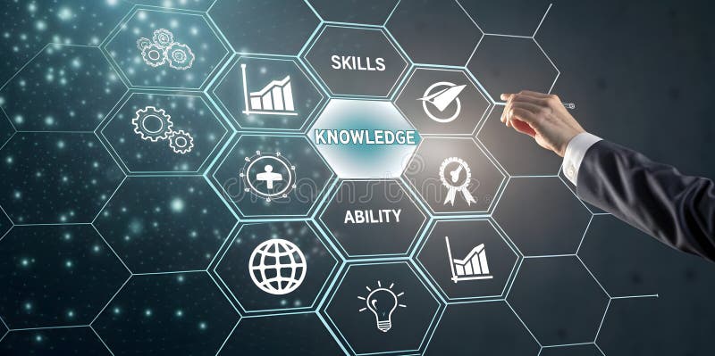 A Futuristic and Abstract Image Representing the Concept of Skills ...