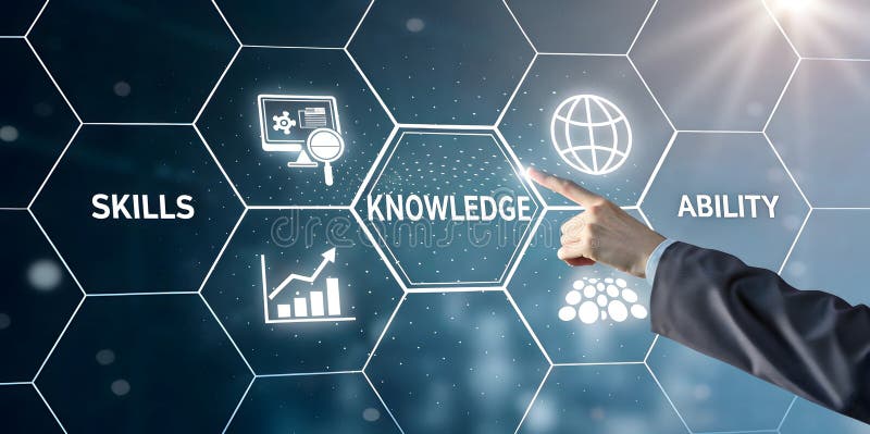A Futuristic and Abstract Image Representing the Concept of Skills ...