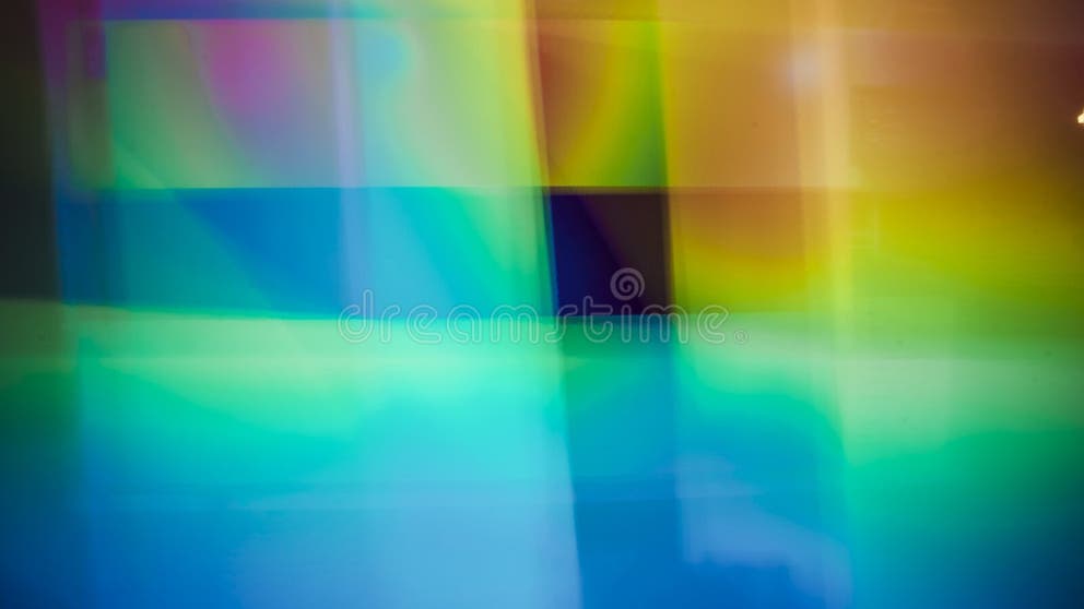 Abstract Irregular Neon Green Light Composition with Blurred Background ...