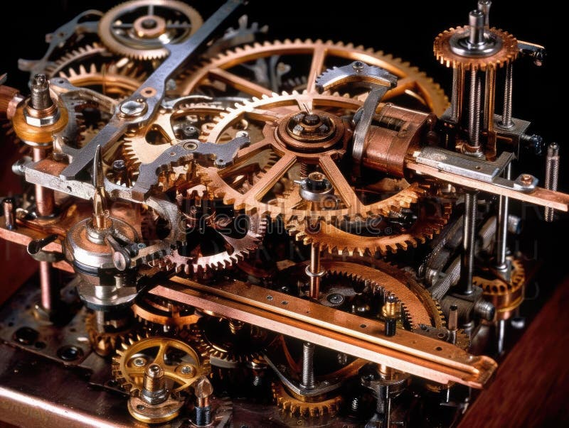 Futuristic Abstract Machine Defying Physics with Gears Stock ...