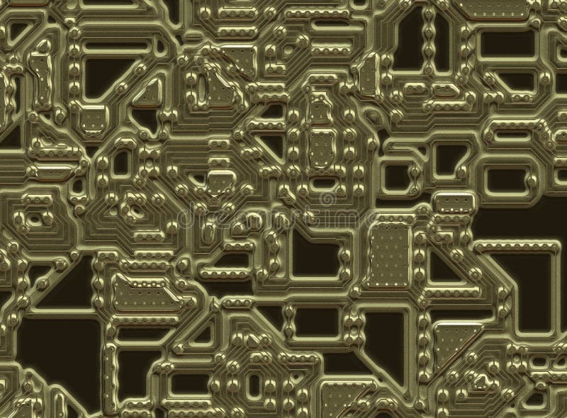 Futuristic Abstract Metal Tech Backgrounds Stock Illustration ...