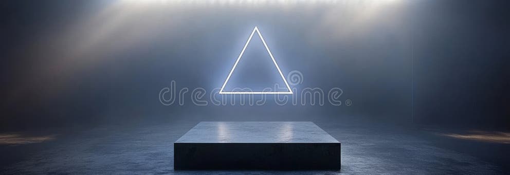 A Futuristic, Abstract Nightscape with a Dark Blue Background ...