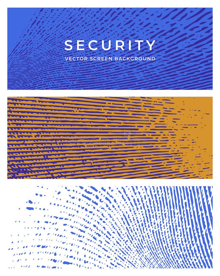 Futuristic Abstract Blue Background. Vector Linear Texture of Security ...