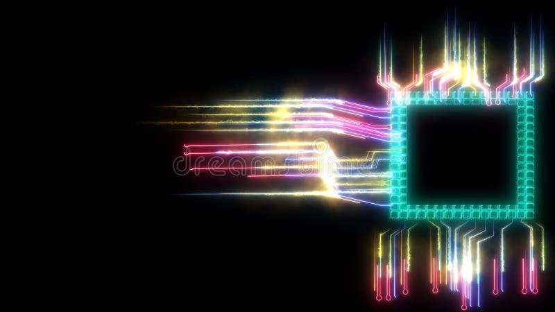 Futuristic Abstract Rainbow Digital Intelligent Twisted Light High ...