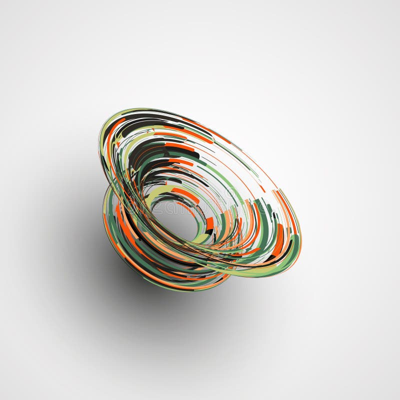 Futuristic Abstract Shape Illustration Stock Vector - Illustration of ...