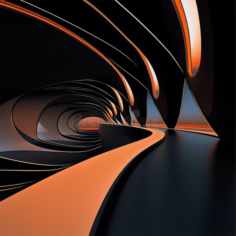 This Futuristic Abstract Structure Features Smooth Curves and ...