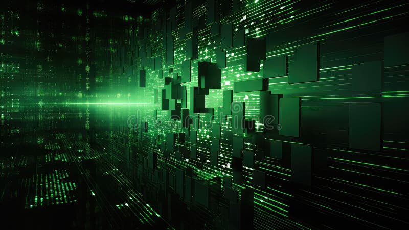 Futuristic Abstract Tech Background Stock Illustration - Illustration ...