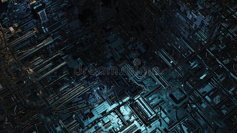 Futuristic Abstract Technology Background with Intricate Circuit ...