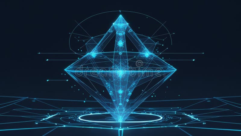 Futuristic Abstract Technology Background with Geometric Shape ...