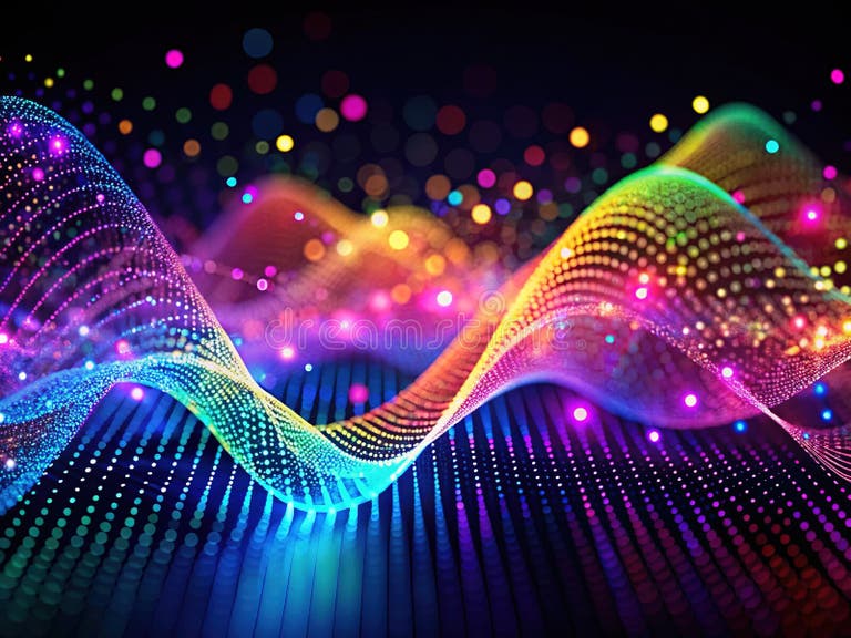 Futuristic Abstract Technology Banner a Vibrant Visual Representation ...