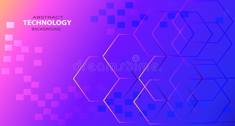 Futuristic and Abstract Technology Dark Blue Background, Circle HUD ...