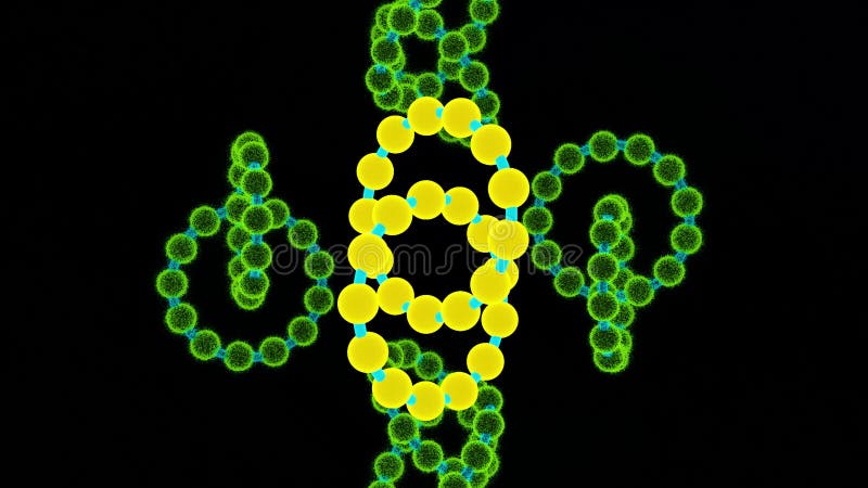 Futuristic Abstract Twisted Geometry Rotating in a Seamless VJ Loop ...