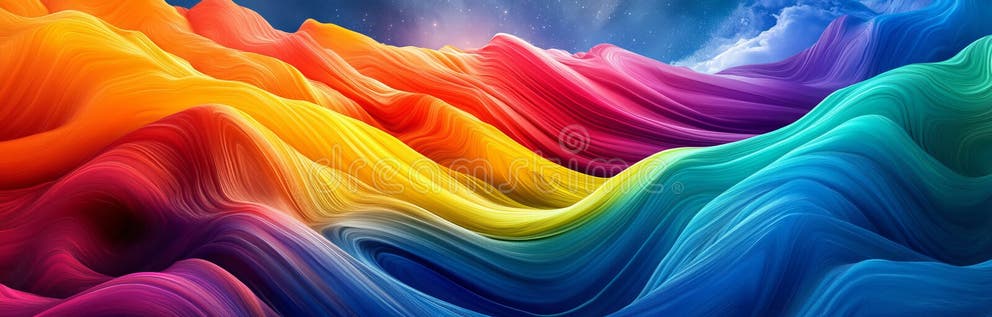 A Futuristic Abstract Visual Features Glowing Neon Lines in Pink and ...