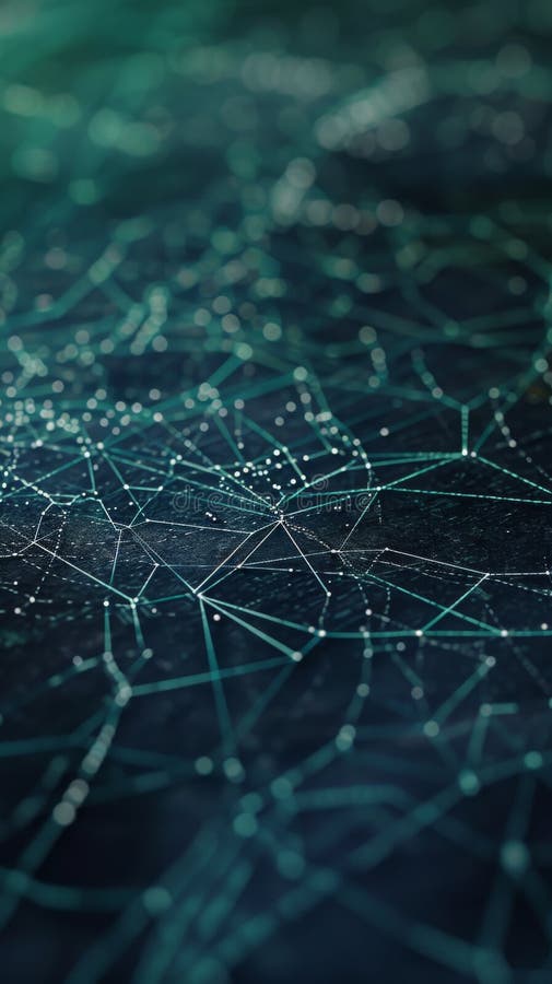 Abstract Digital Network with Glowing Blue Connections Stock Photo - Image of design, lines ...