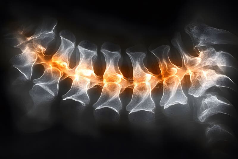 Futuristic Abstract Visualization of Spine and Nerve Connections for ...