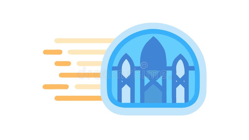 Futuristic Abstract Window, Digital Gateway Icon, Vector Design ...