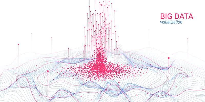 Futuristic Abstraction. Big Data Visualization. Stock Vector ...