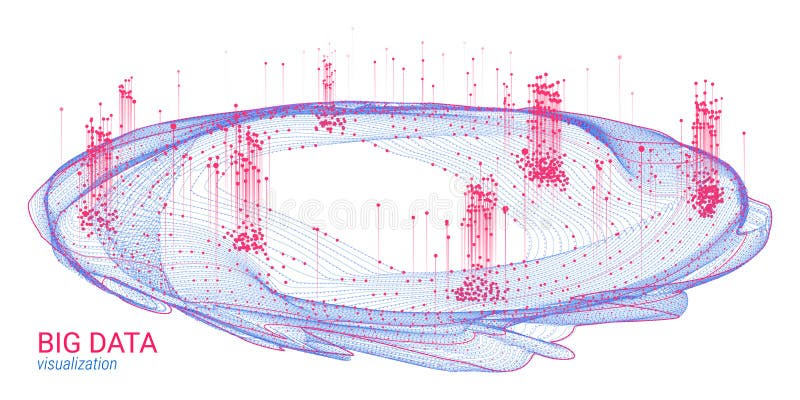 Futuristic Abstraction. Big Data Visualization. Stock Vector ...