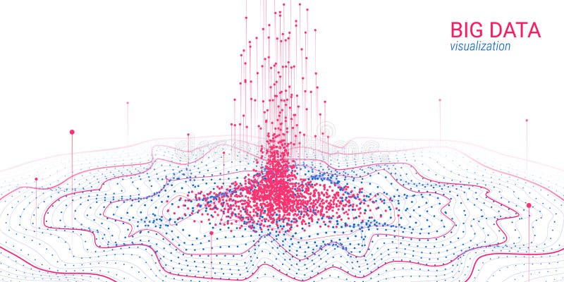 Futuristic Abstraction. Big Data Visualization. Stock Vector ...