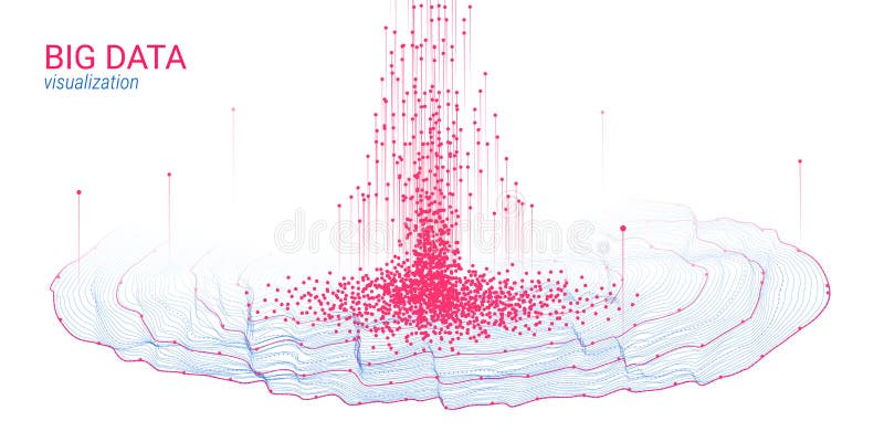 Futuristic Abstraction. Big Data Visualization. Stock Vector ...