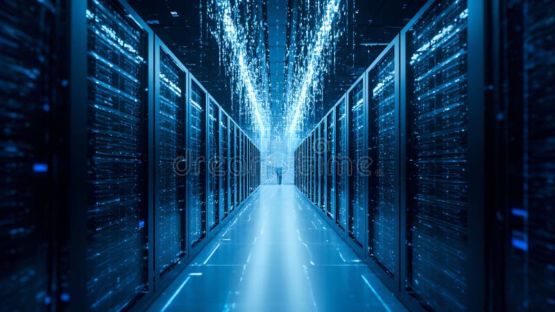 Futuristic Advanced Cloud Computing and Machine Learning Concept Stock ...