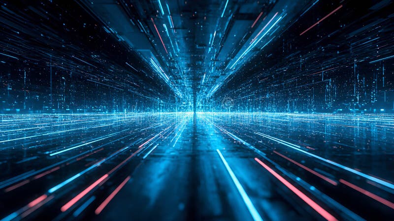 Futuristic Advanced Cloud Computing and Machine Learning Concept Stock ...