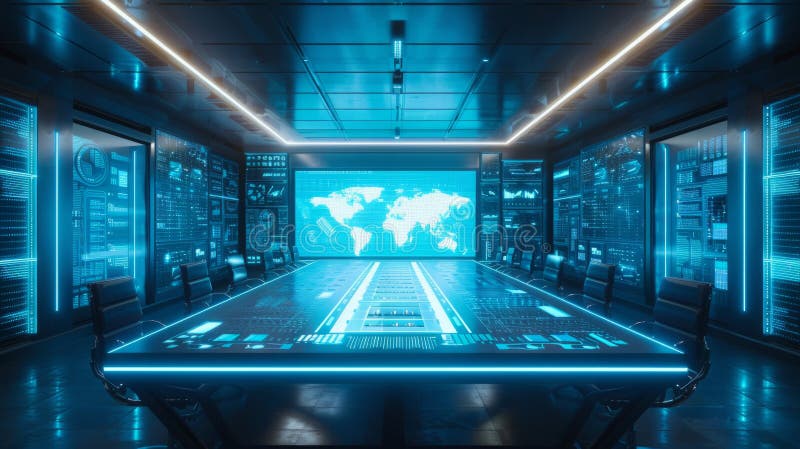 Futuristic Agile Workspace, a High-tech Agile Management Environment ...