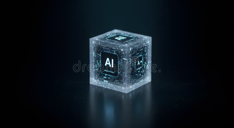 Futuristic AI Assistant Cube: a Glimpse into the Technological ...
