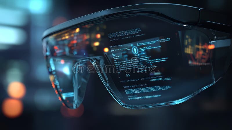 Futuristic AI Assistant Projected through Smart Glasses for Immersive ...