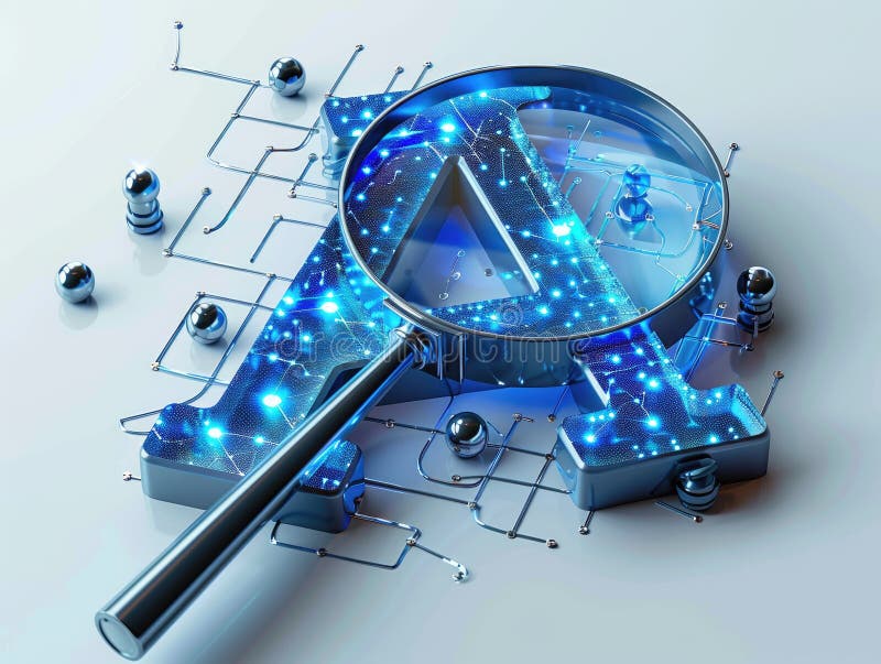 Futuristic AI Circuit Board with Glowing Elements Stock Illustration ... Futuristic AI Circuit Board with Glowing Elements Stock Illustration ...