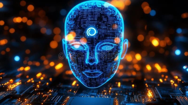 Futuristic AI concept art stock footage. Video of technology - 376327410