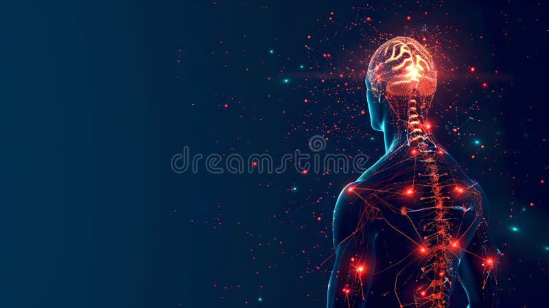 Futuristic AI Concept with Glowing Digital Human Figure. Abstract ... Futuristic AI Concept with Glowing Digital Human Figure. Abstract ...